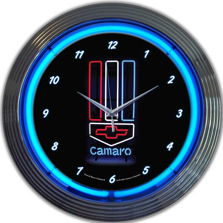 Camaro Wall Clocks | Neon Clocks | Camaro Store Online.