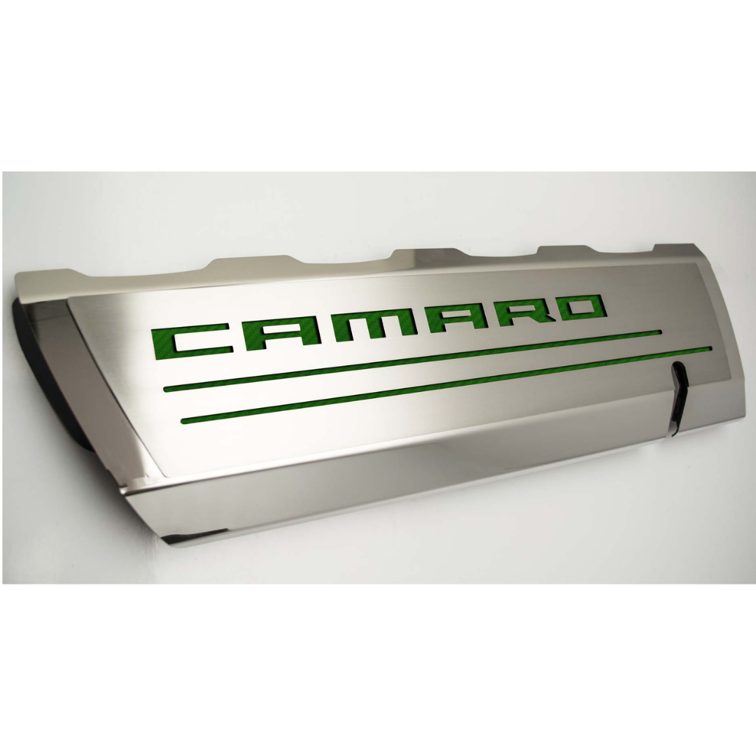 2016-2021 CAMARO SS - FUEL RAIL COVER OVERLAYS W/CAMARO COLOR FONT ...