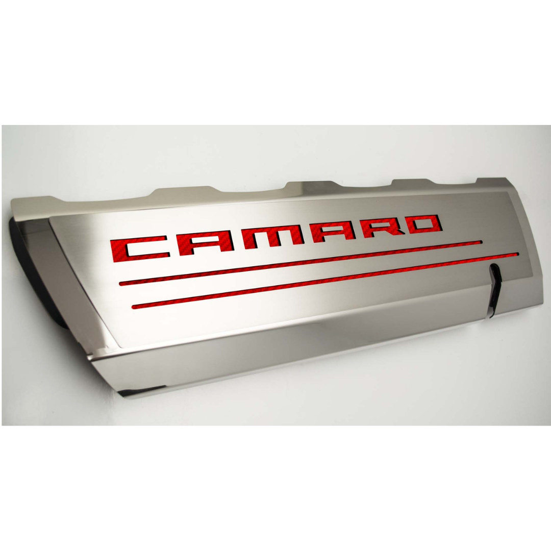 2016-2021 CAMARO SS - FUEL RAIL COVER OVERLAYS W/CAMARO COLOR FONT ...