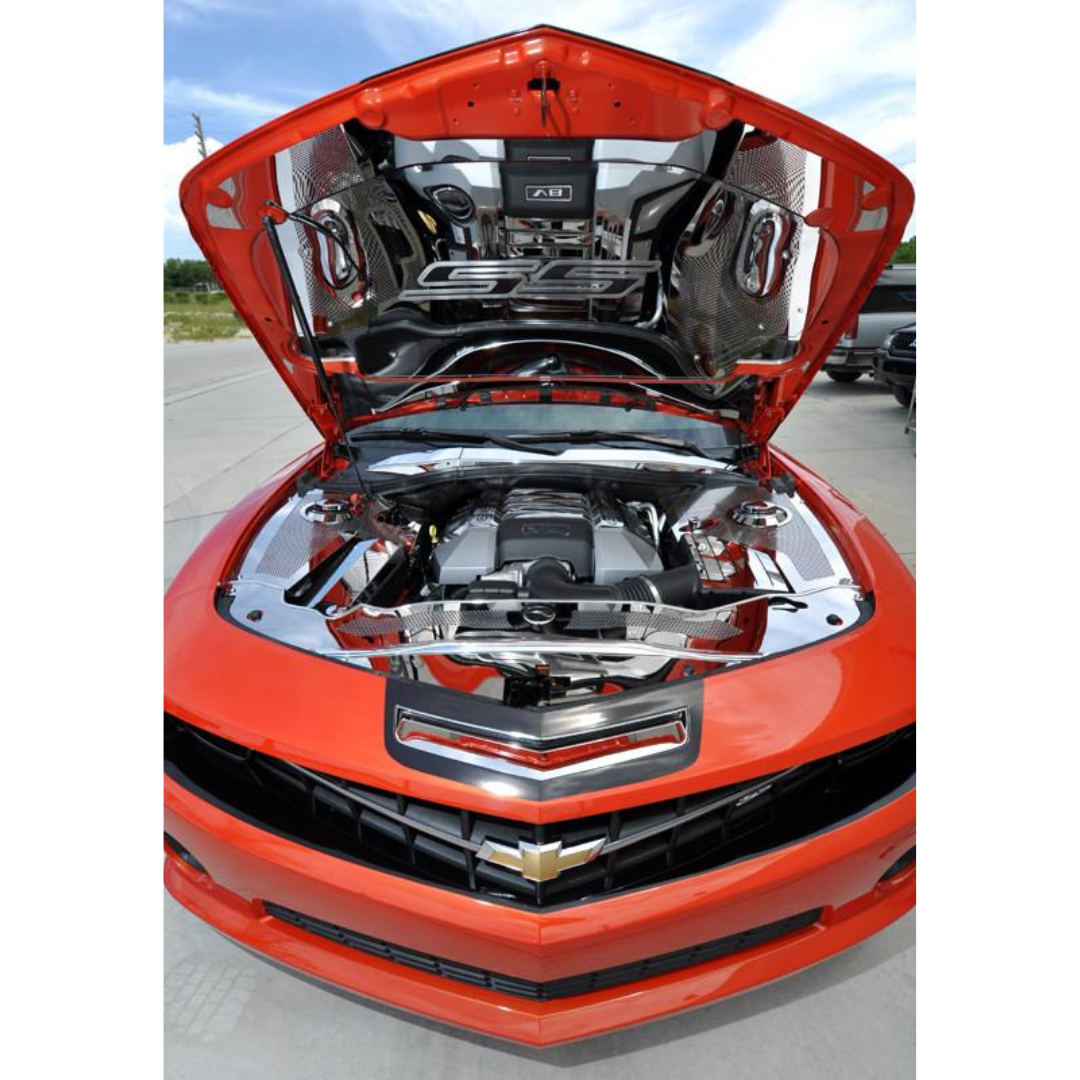 2010-2020 CAMARO SS - 'SS' HOOD EMBLEM - BRUSHED STAINLESS STEEL ...