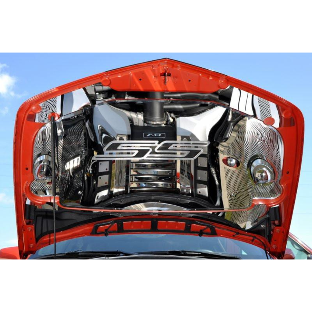 2010-2020 CAMARO SS - 'SS' HOOD EMBLEM - BRUSHED STAINLESS STEEL ...