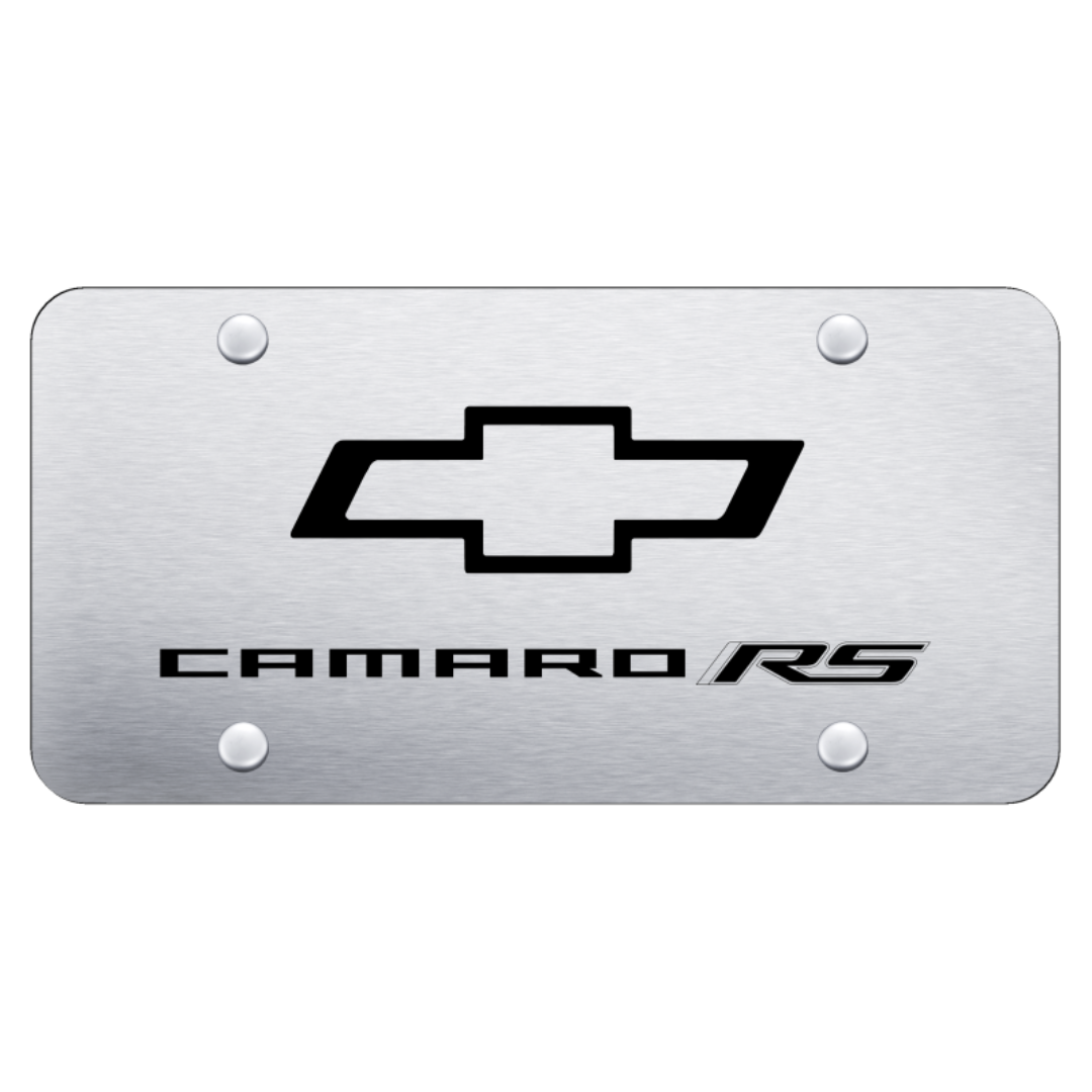 Camaro RS Laser Etched Logo License Plate | Camaro Store Online