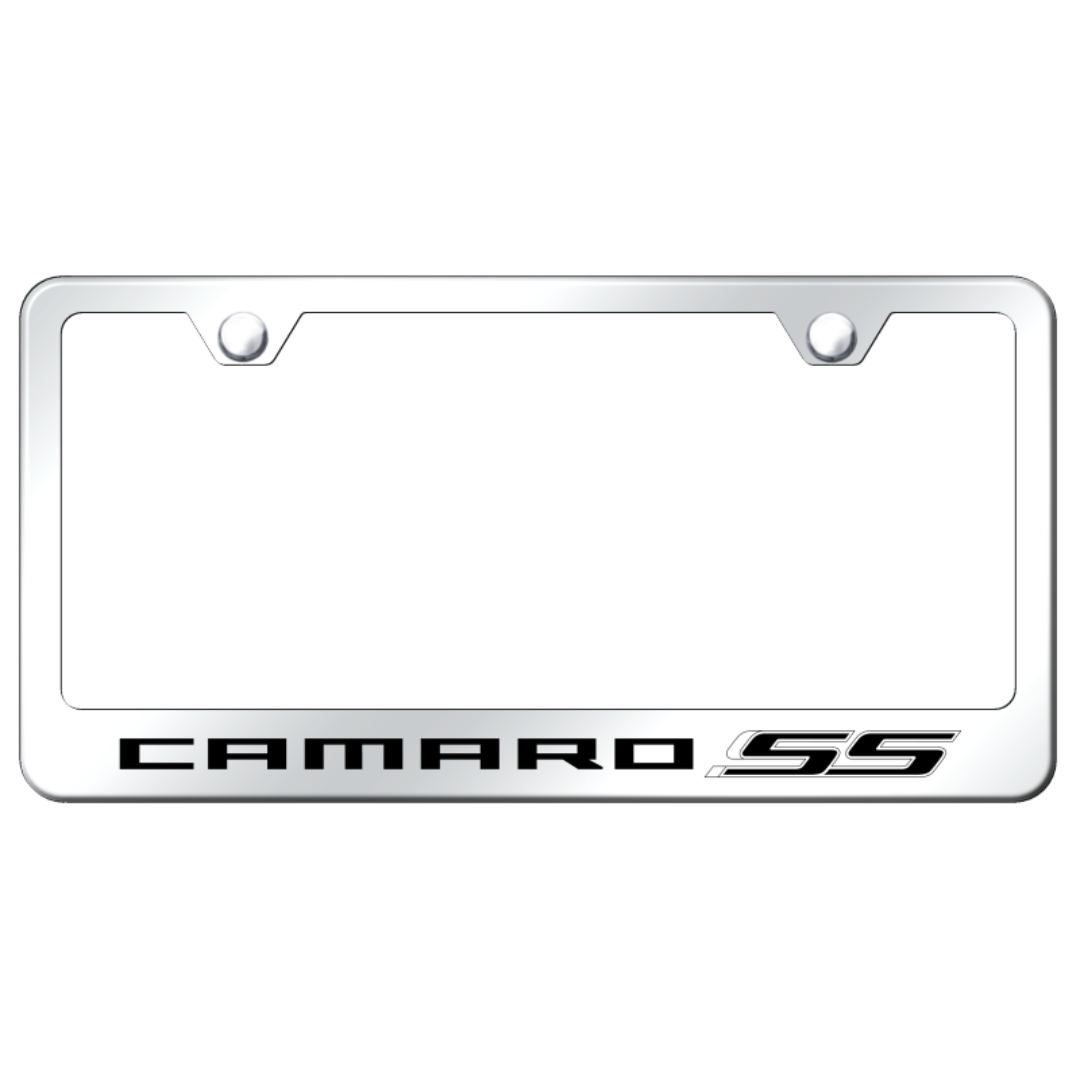 Camaro SS License Plate Frame - Mirrored | Camaro Store Online