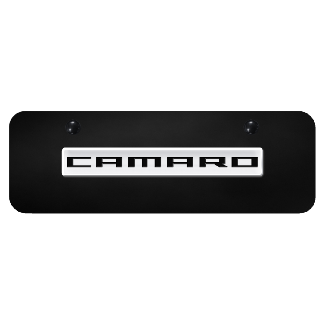 Camaro Script 3D Logo Mini License Plate | Camaro Store Online