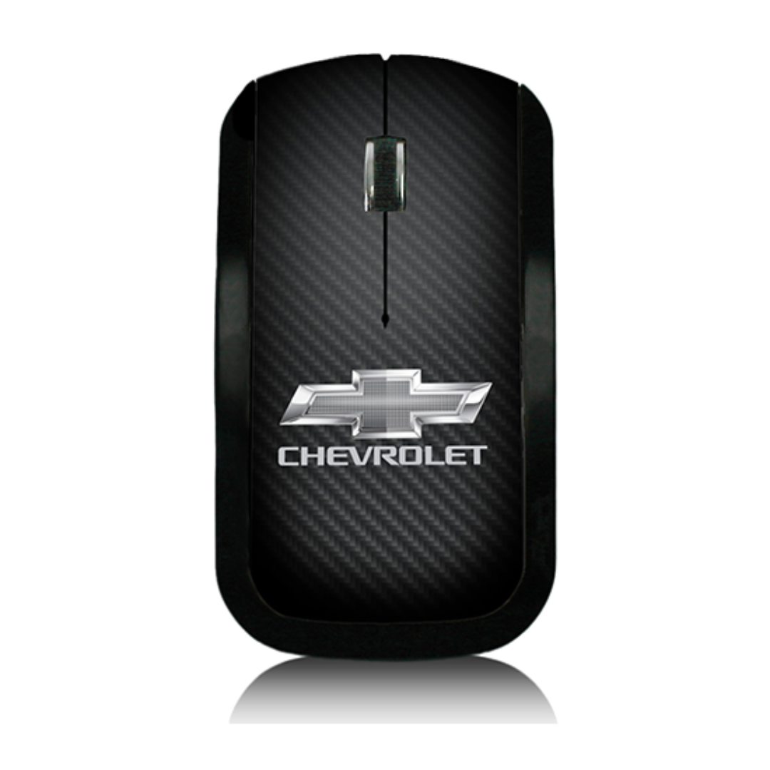 Chevy Bowtie Carbon Fiber Print Wireless Mouse | Camaro Store Online