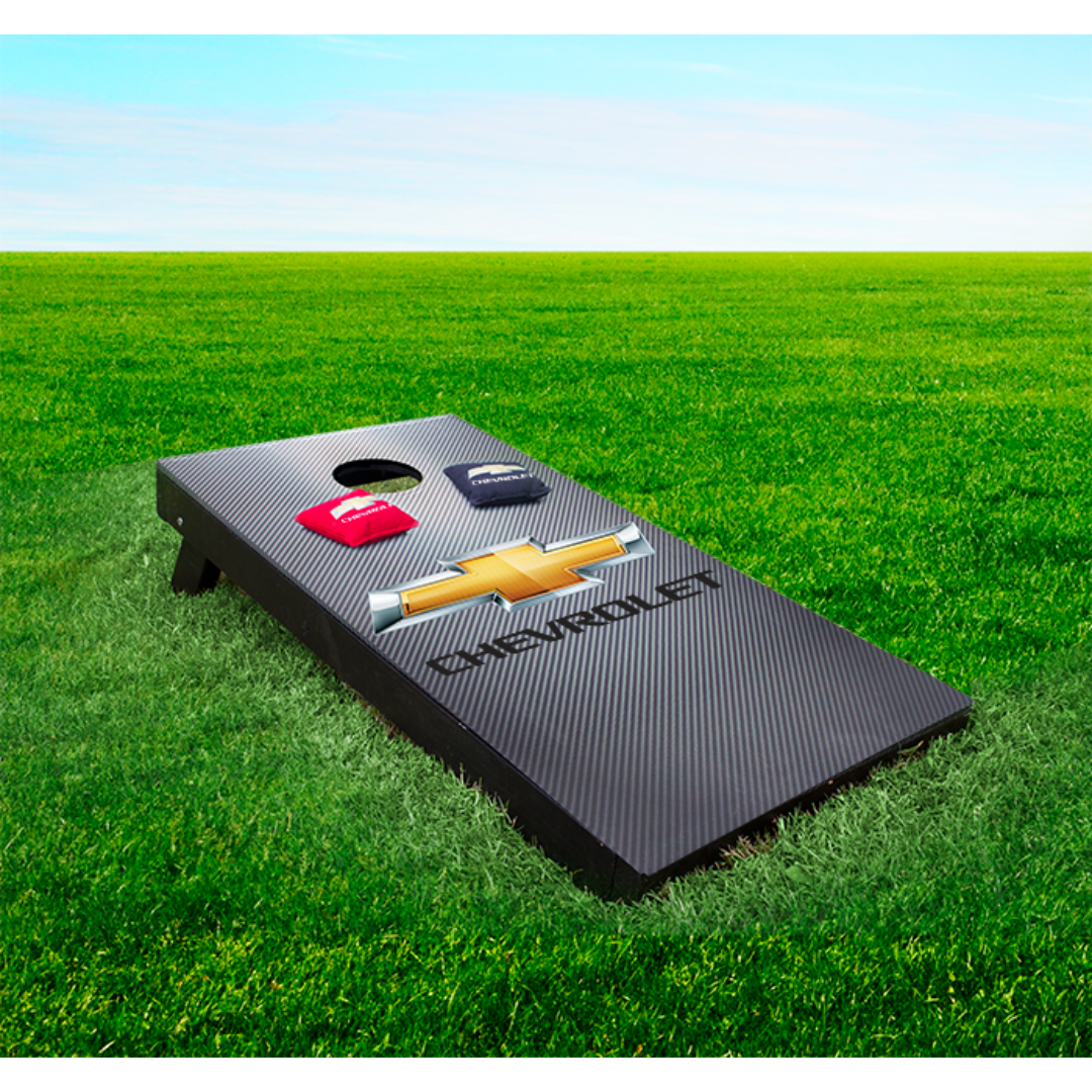 Chevrolet Gold Bowtie Cornhole Board Set | Camaro Store Online