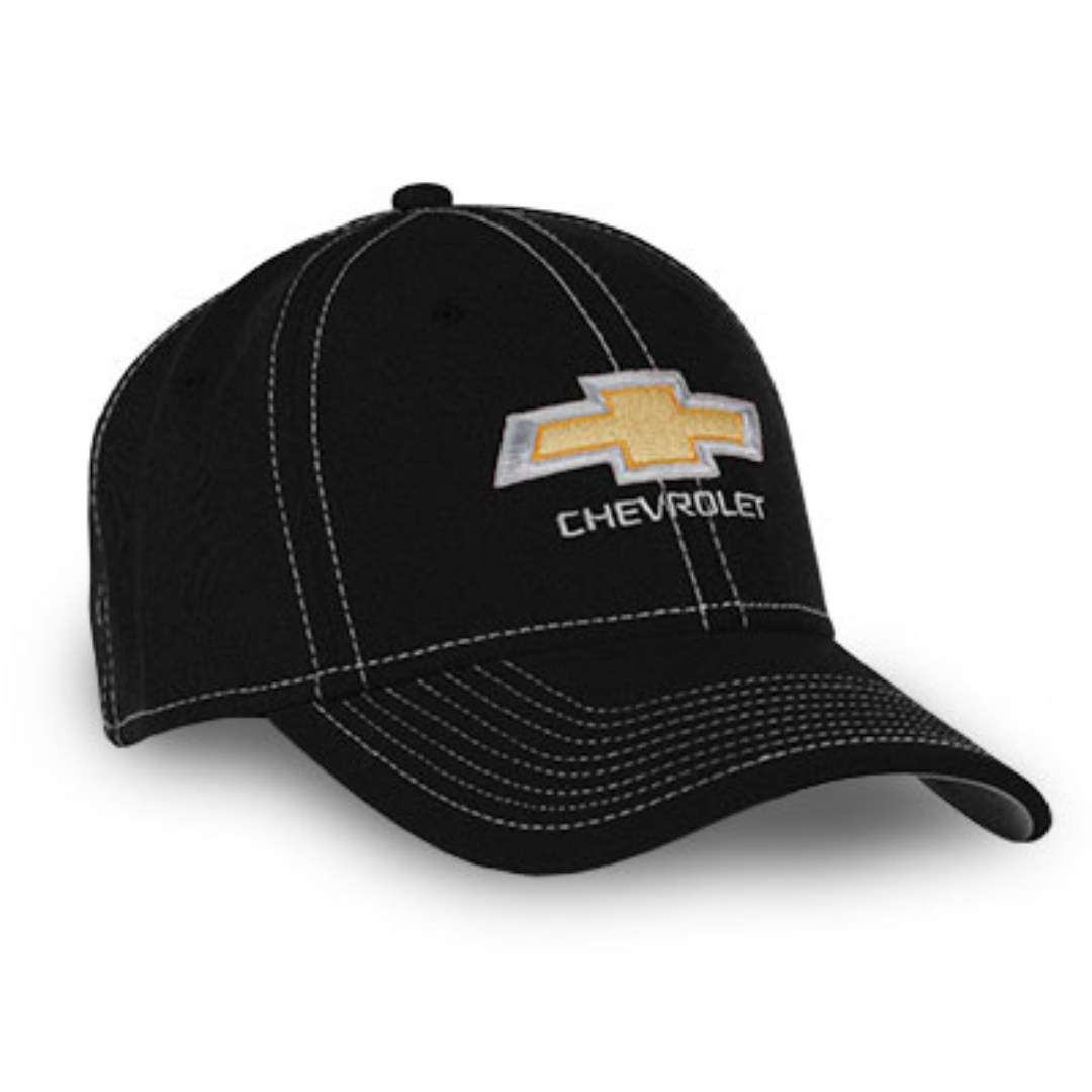 Chevy Gold Bowtie Performance Flex Fit Hat / Cap | Camaro Store Online