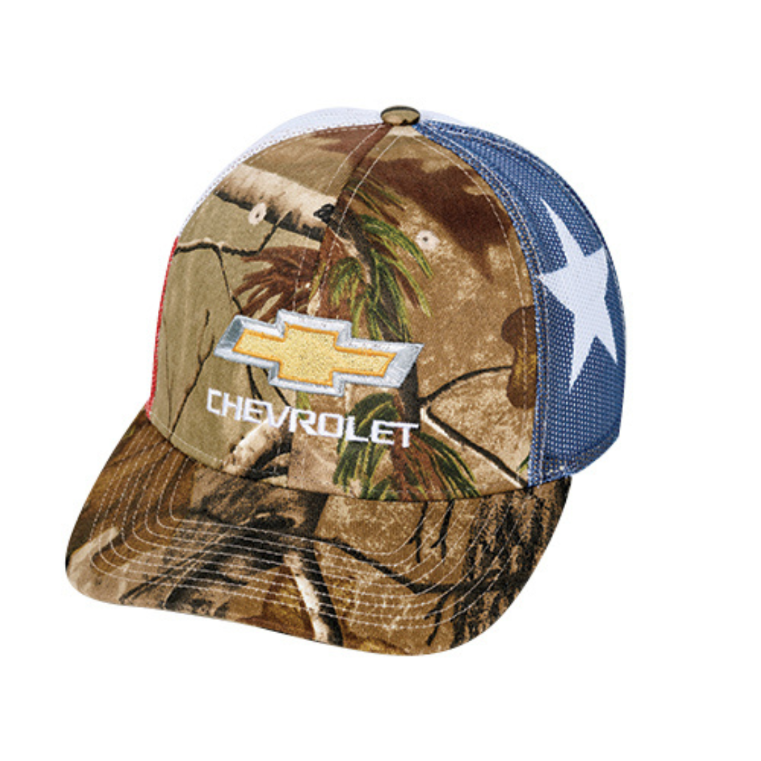 Chevrolet Gold Bowtie Texas Flag Camo Hat / Cap | Camaro Store Online