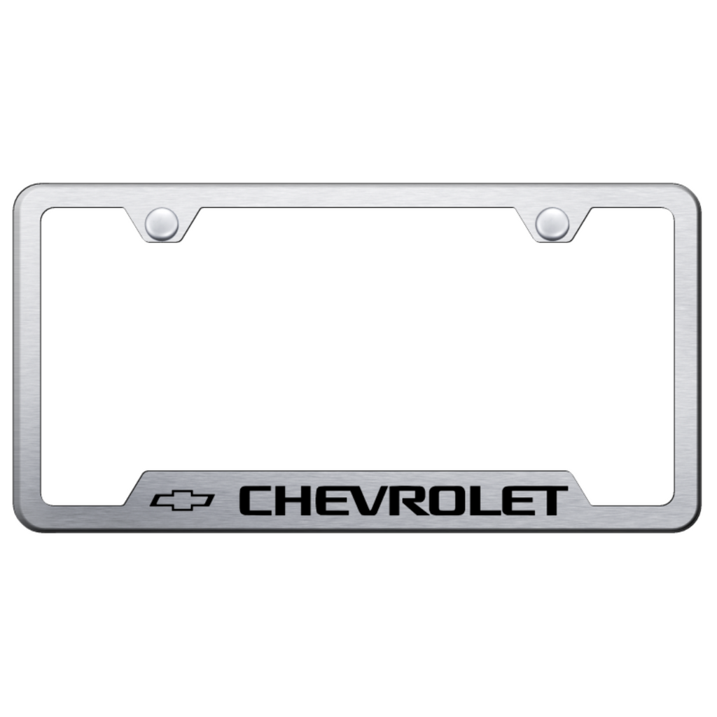 Chevrolet License Plate Frame - Stainless Steel | Camaro Store Online