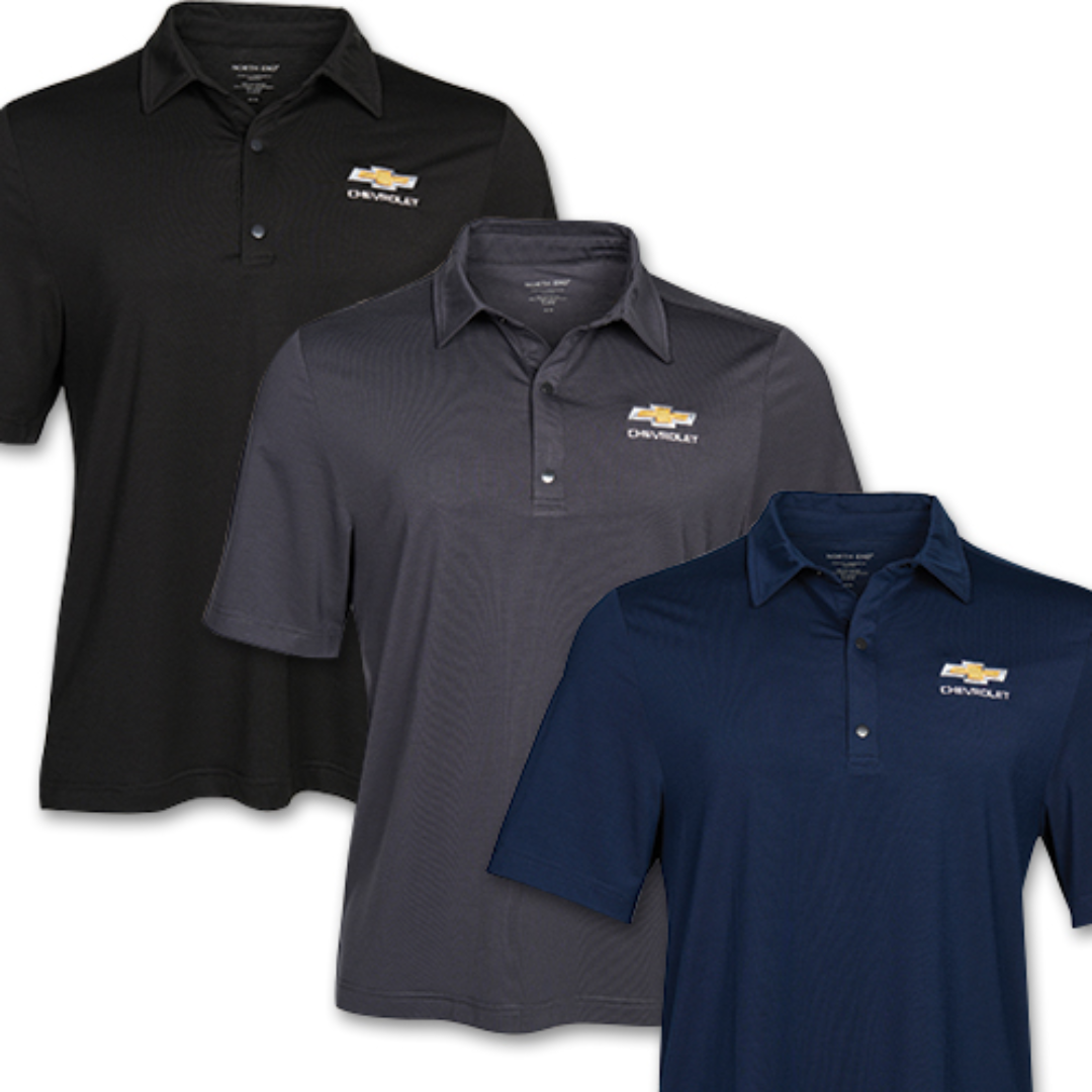 Men's Chevy Bowtie Snap-Up Performance Polo | Camaro Store Online