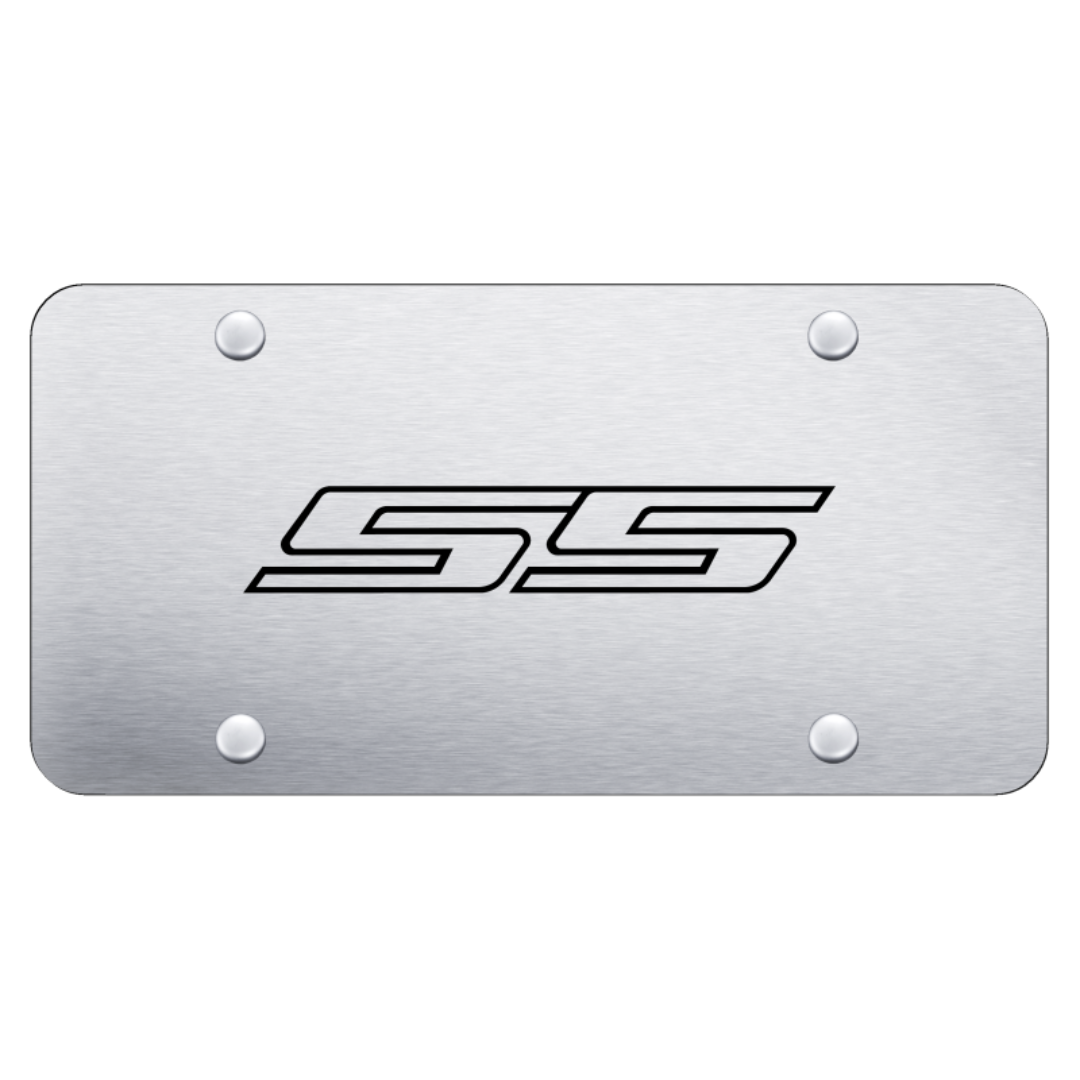 SS Laser Etched Logo License Plate | Camaro Store Online