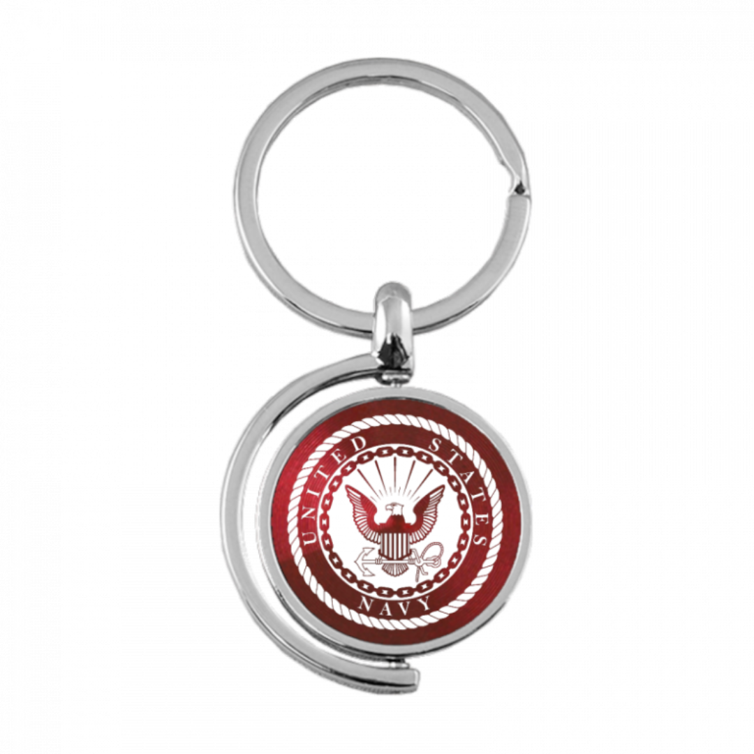 U.S. Navy Spinner Key Fob in Burgundy | Camaro Store Online