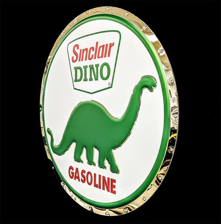 Sinclair Dino Metal Sign | Camaro Store Online