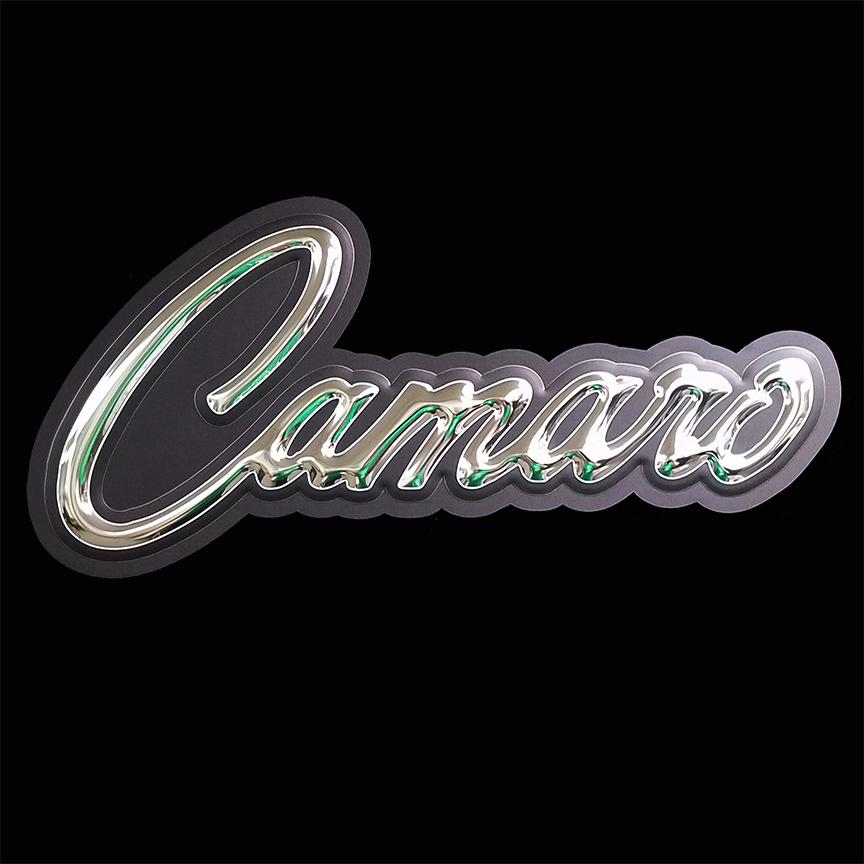 Camaro Script Metal Sign | Camaro Store Online