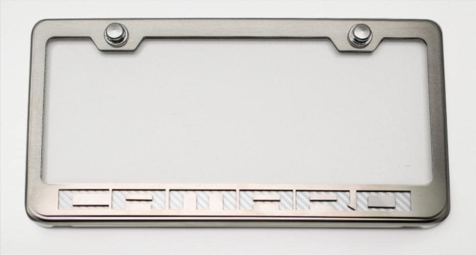 Camaro License Plate Frame with Camaro Lettering | Camaro Store Online