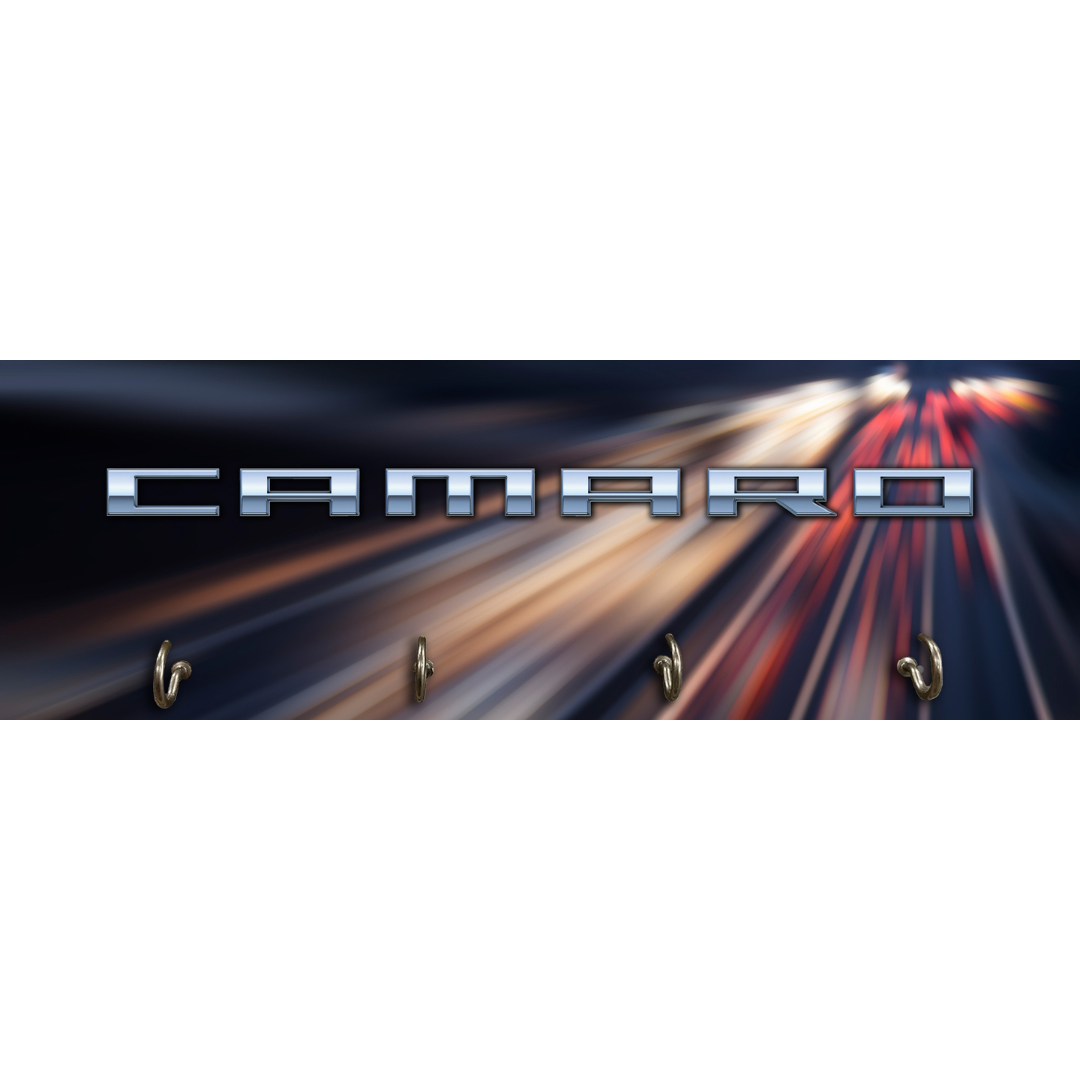 Camaro Script Wooden Key Rack | Camaro Store Online