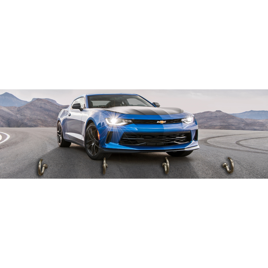 6th Generation Camaro Blue Wooden Key Rack | Camaro Store Online