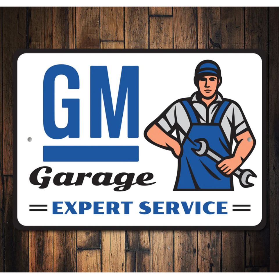 GM Garage Expert Service Sign | Camaro Store Online